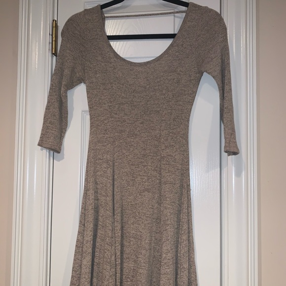 Dresses | Tan Knitted Dress | Poshmark